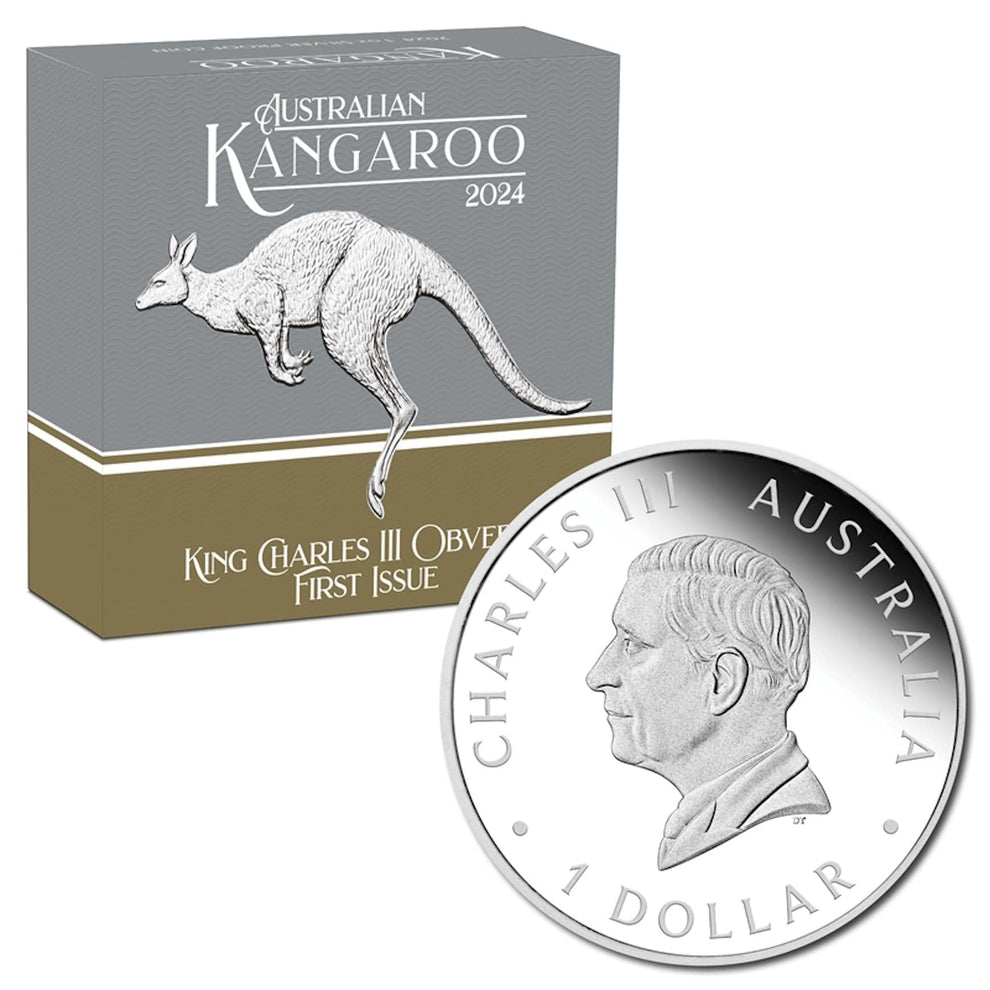 2024 King Charles III Kangaroo 1oz Silver Proof coin – GrabCoins