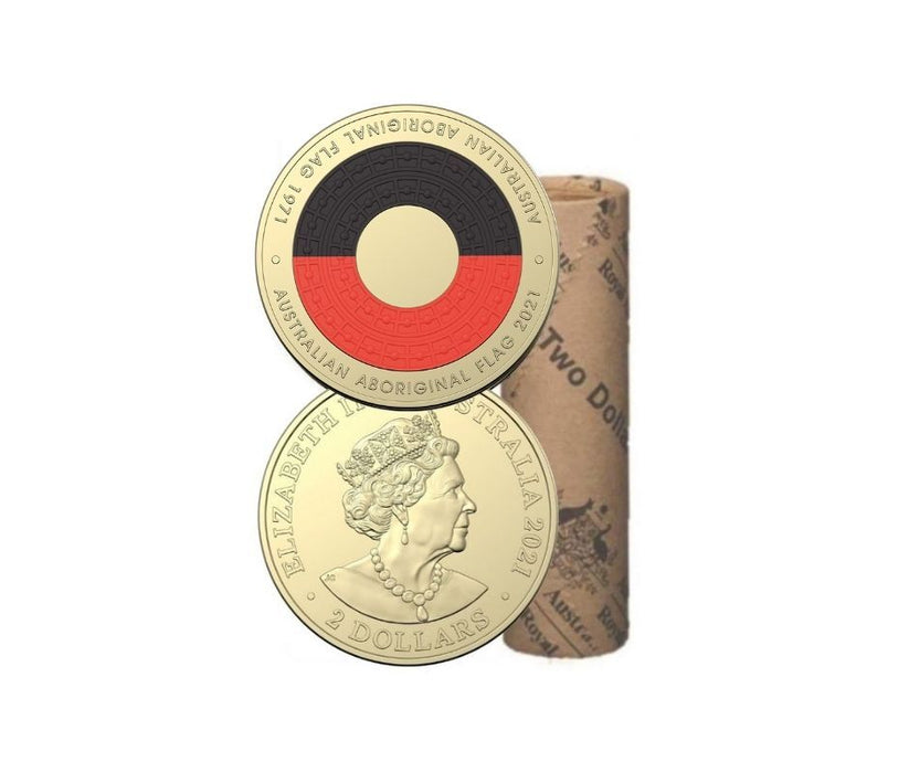 2021 Aboriginal Flag Two Dollar Royal Australian Mint Roll – GrabCoins